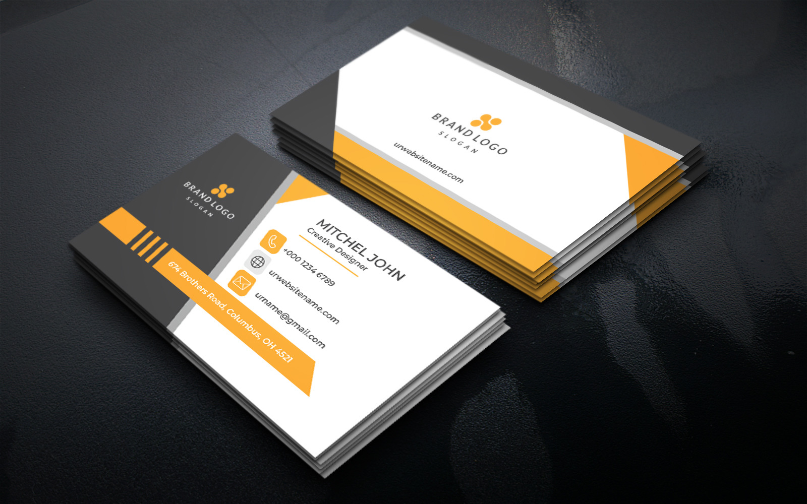 Corporate New Business Card Design #395892 - TemplateMonster