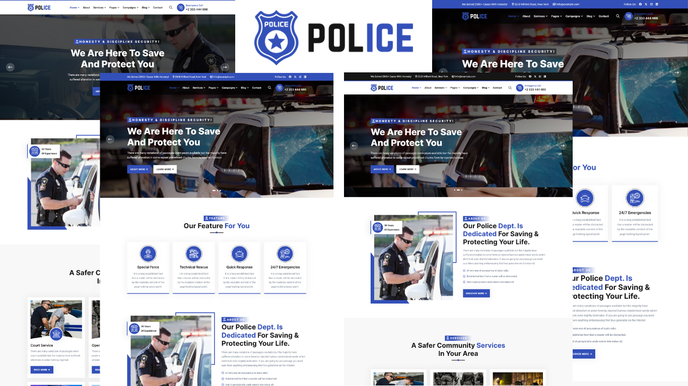 Police - Police Department HTML5 Template - TemplateMonster
