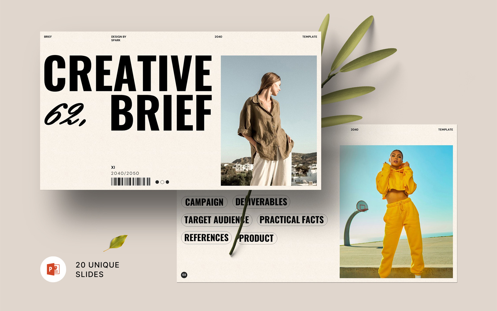 Creative Brief PowerPoint Template #396142 - TemplateMonster