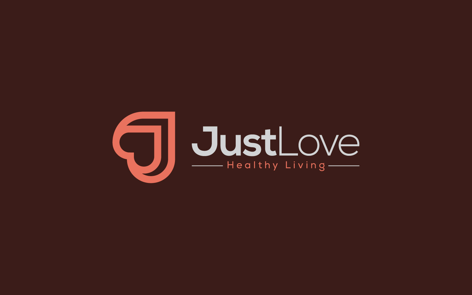 Letter J Love Heart Logo Design Template - TemplateMonster
