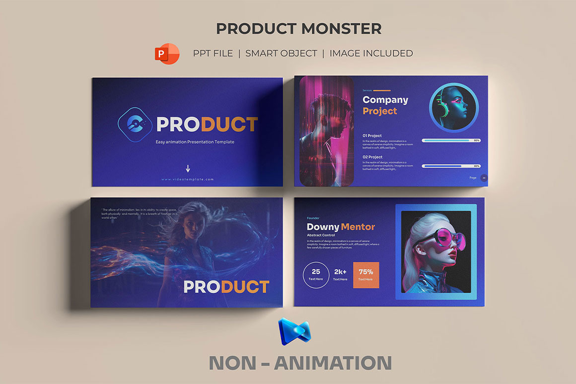 Product Monster PowerPoint Presentation Template