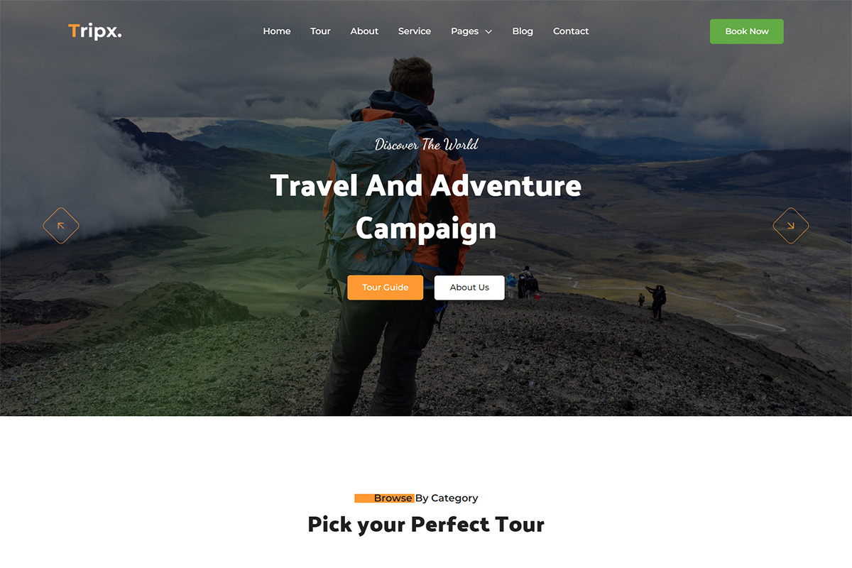 TripX - Tour & Travel Agency Template - TemplateMonster