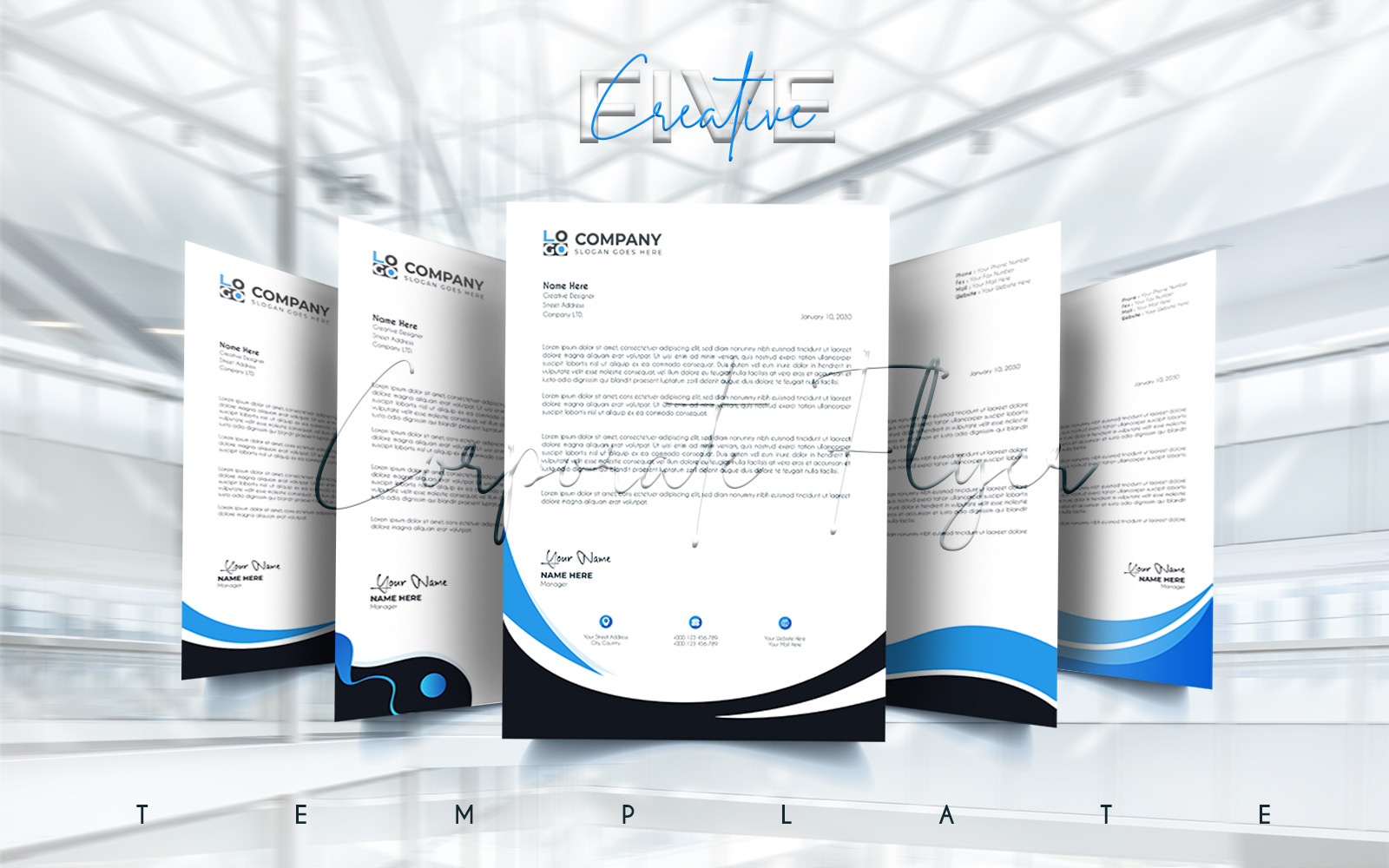 Office Letter Head Design. #399457 - TemplateMonster