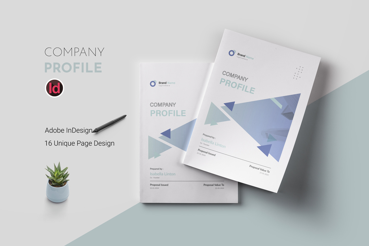 Company Profile Template - This 16 Page Brochure can present a detailed ...