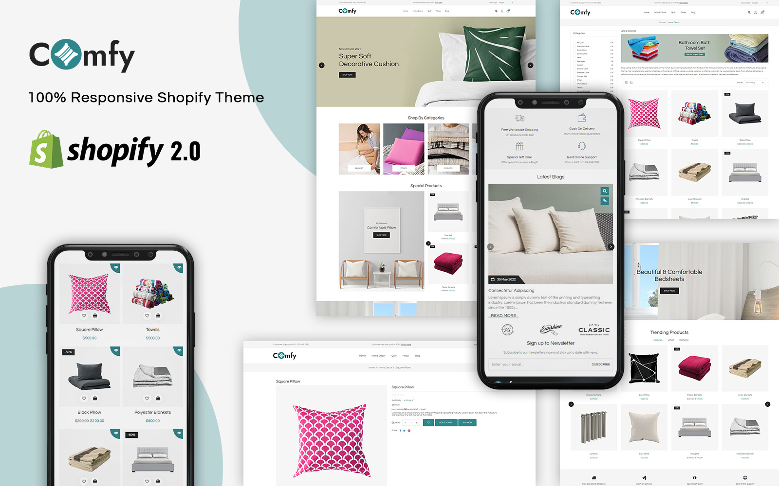 Comfy - Responsive Shopify Theme #400679 - TemplateMonster