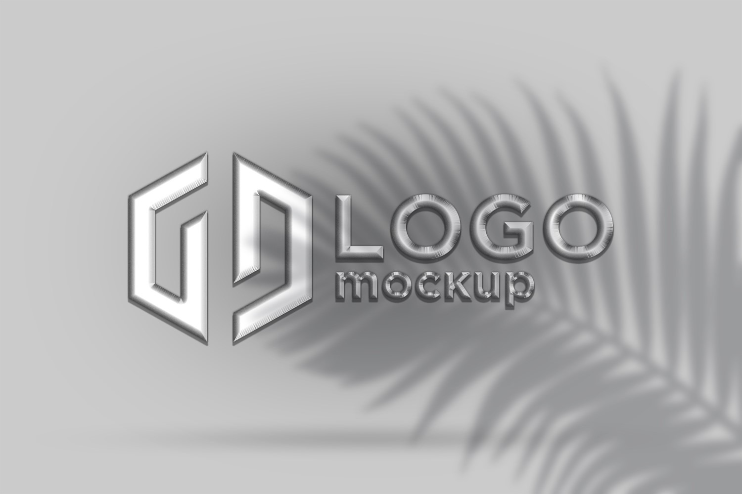 Silver Logo Mockup Template. #401451 - TemplateMonster