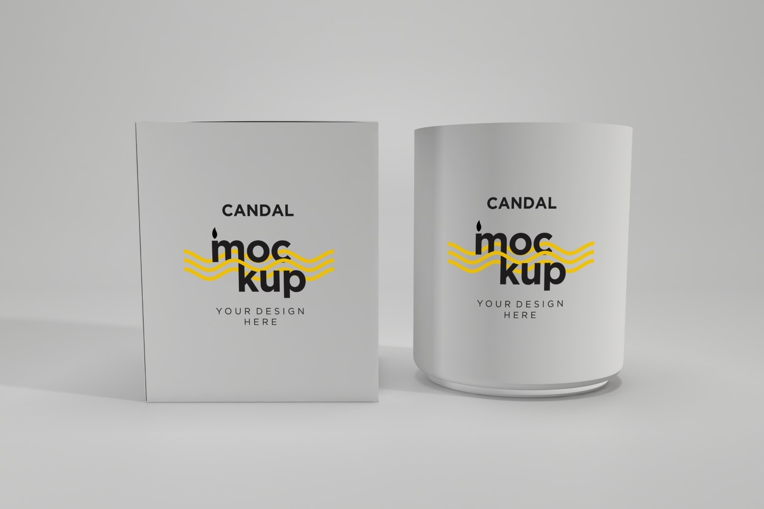 Candle Label Packaging Mockup 25 #401841 - TemplateMonster