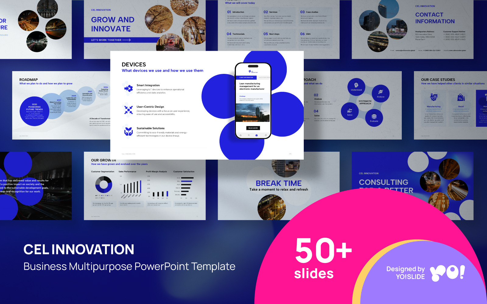 CEL INNOVATION Business Multipurpose PowerPoint Template