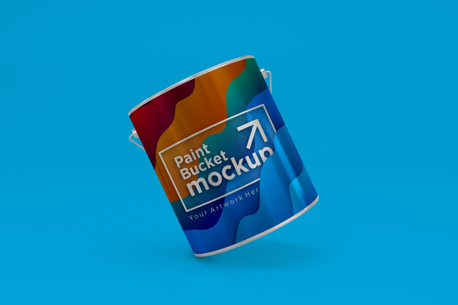 Steel Paint Bucket Container packaging mockup 37