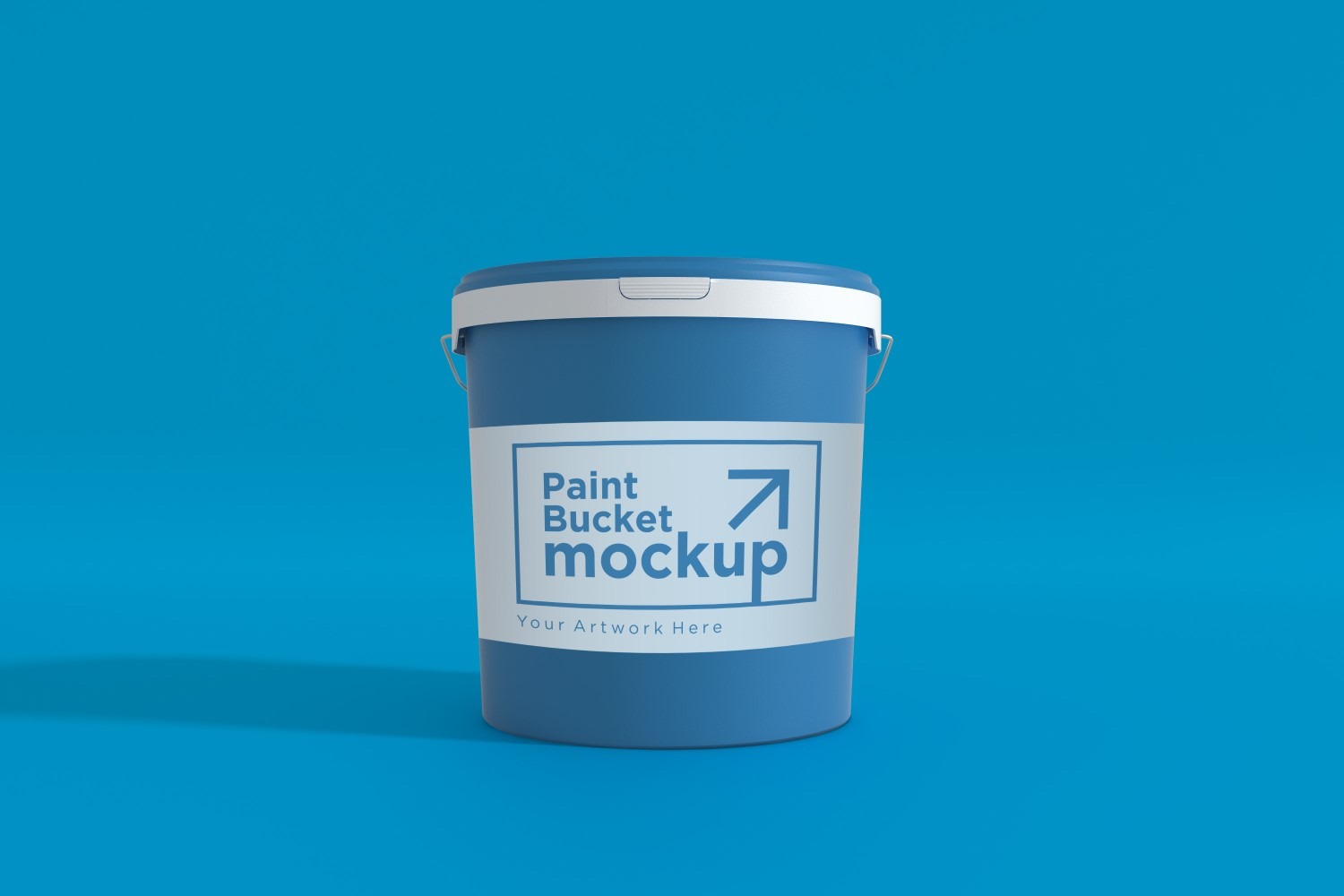 Plastic Paint Bucket Container packaging mockup 19