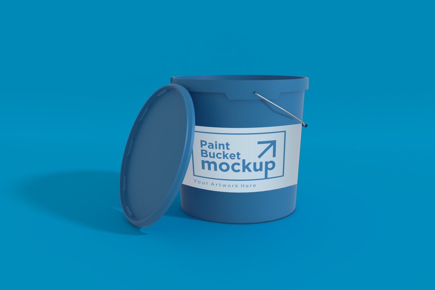 Plastic Paint Bucket Container packaging mockup 27