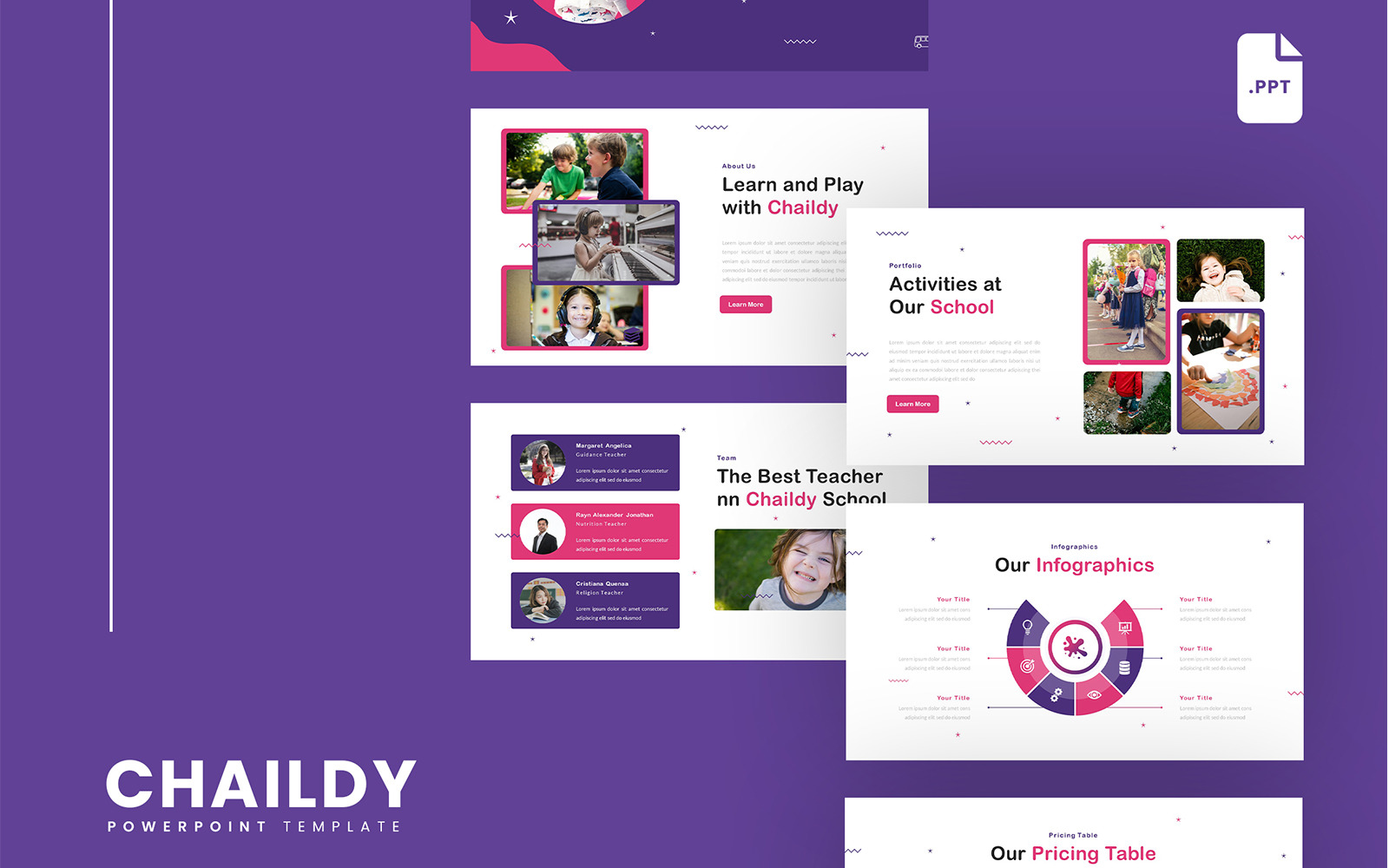 Chaildy – Kids Academy PowerPoint Template - TemplateMonster