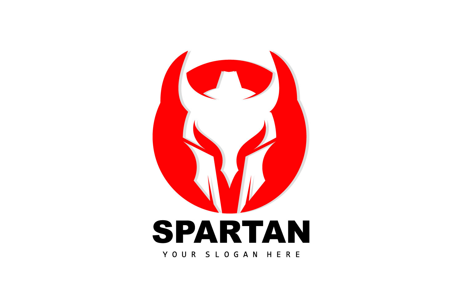 Spartan Logo Vector Silhouette Knight DesignV5