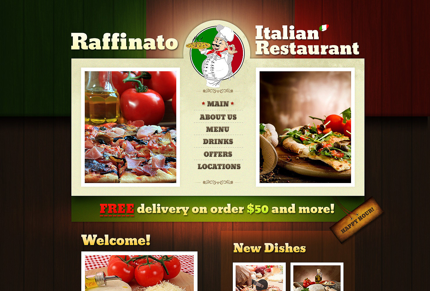 Italian Restaurant Website Template #40705 - TemplateMonster