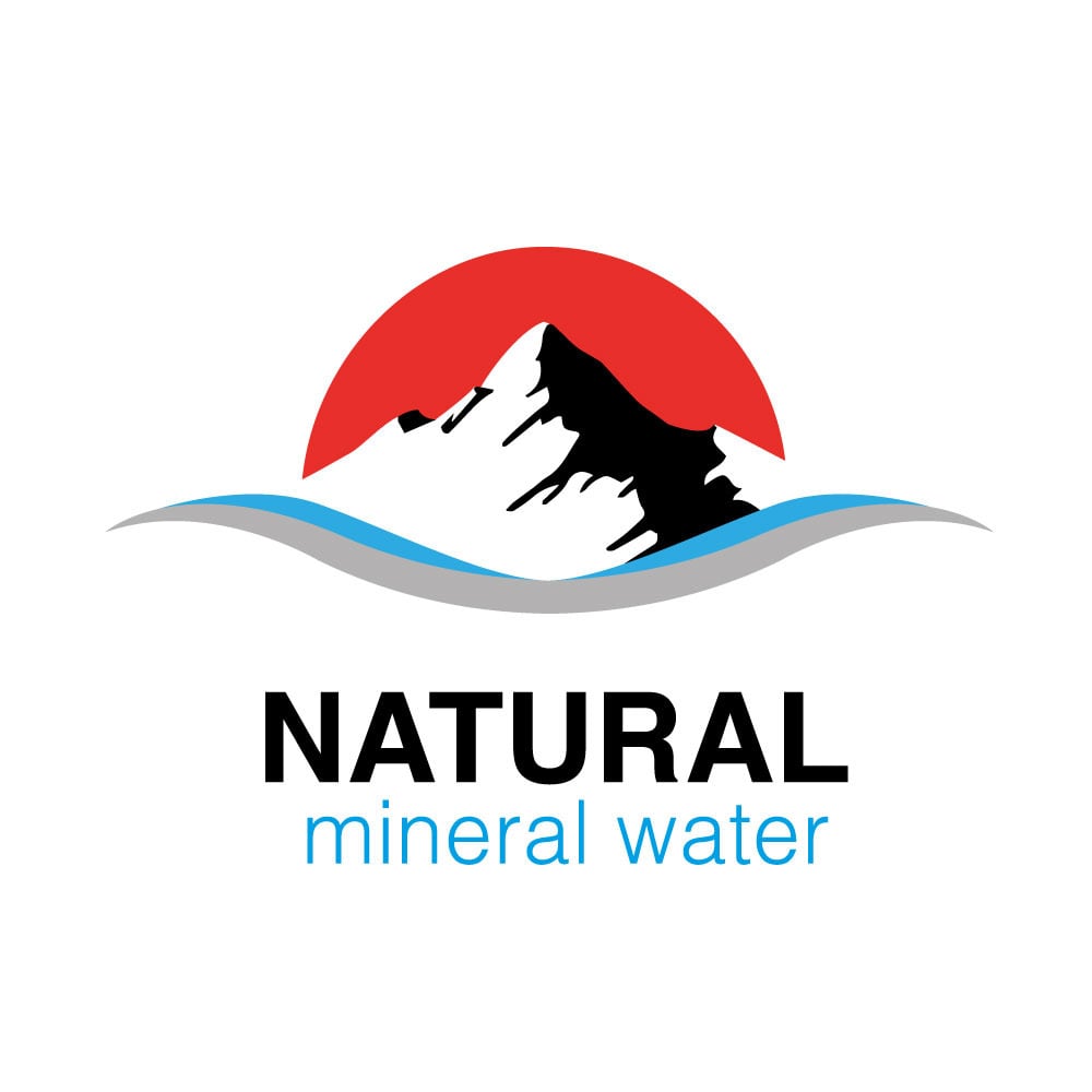 Mineral Bottled Spring water logo #407873 - TemplateMonster