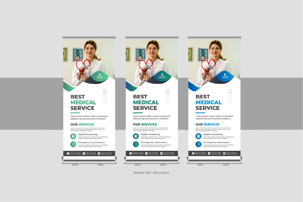 Medical Clinic Roll Up Banner or healthcare roll up banner design ...
