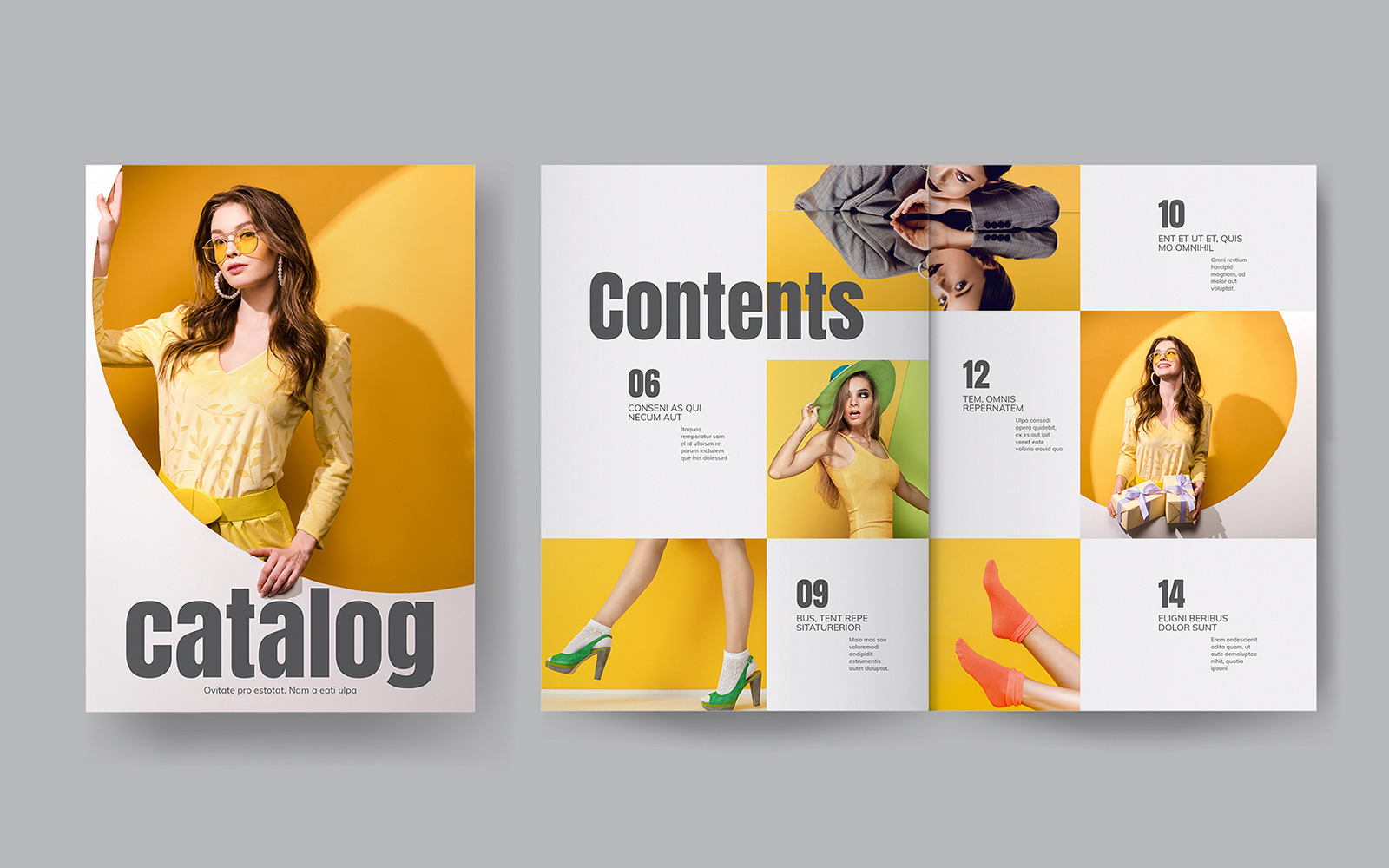 Plantilla de catálogo de moda para imprimir gratis