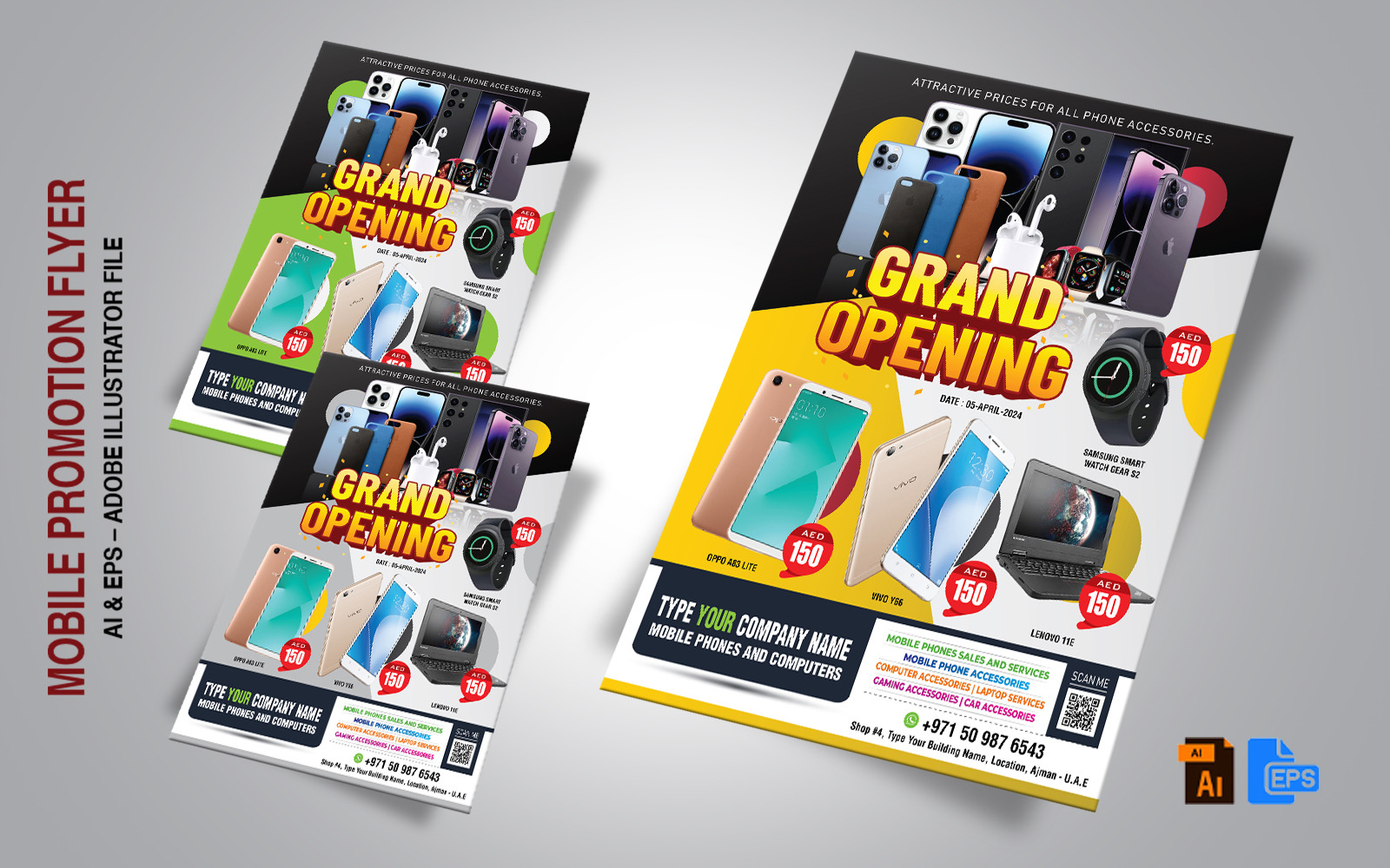 Mobile Promotional Flyer - Corporate Identity Template