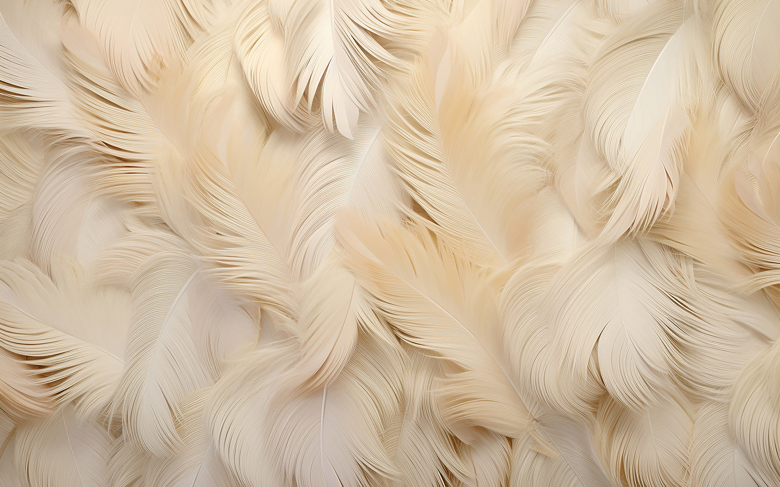 Light color feathers pattern background_off white luxury feathers ...