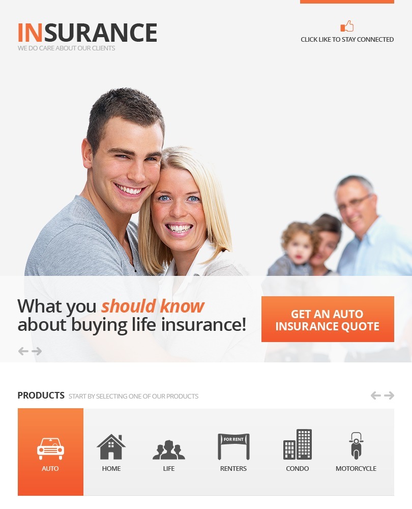 Insurance Facebook Template #41683 - TemplateMonster