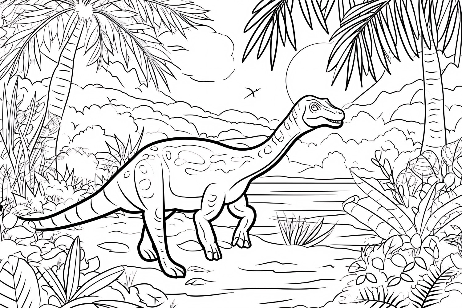 Dibujos De Dinosaurios Suchomimus Para Colorear 3