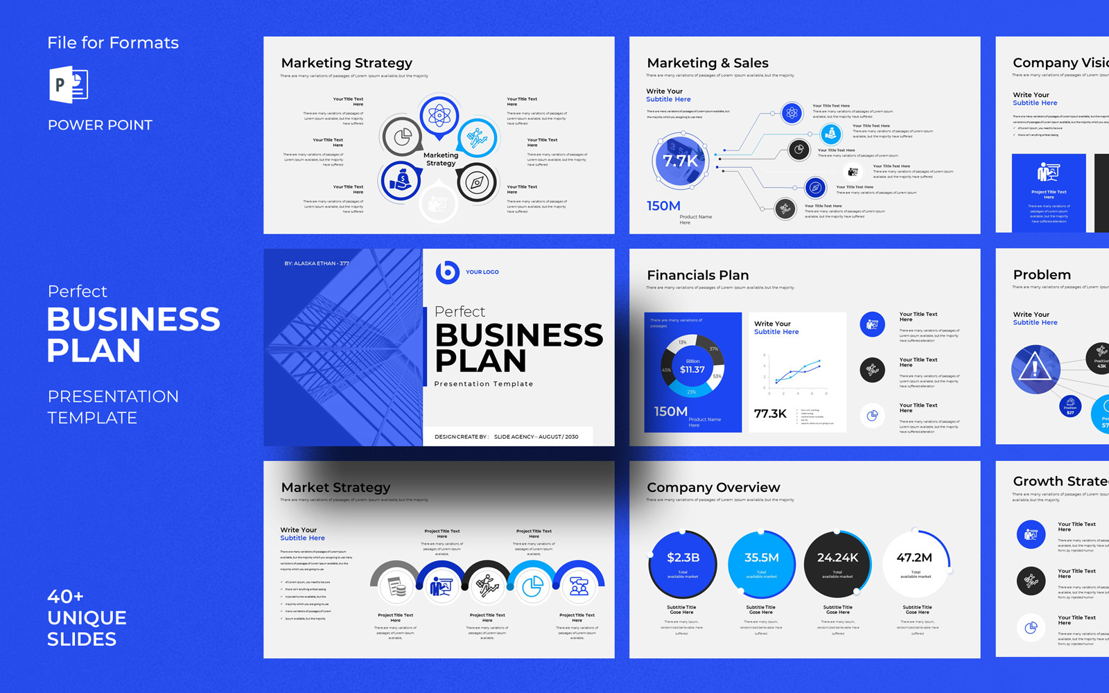 Perfect Business Plan Presentation Template - TemplateMonster
