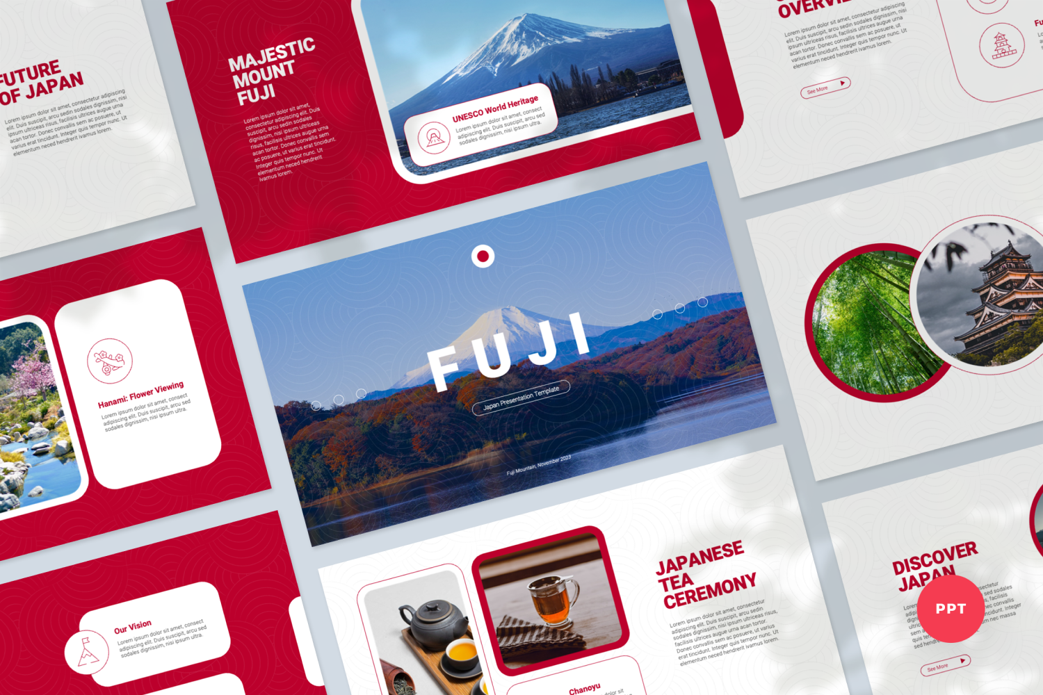 Fuji - Japan Presentation PowerPoint Template