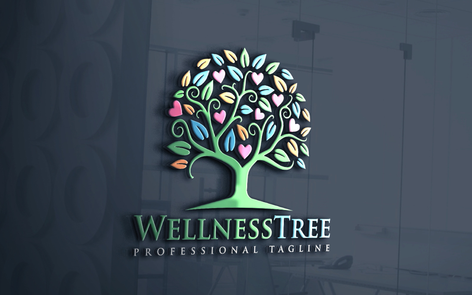 Love Hope Wellness Tree Logo Design #420025 - TemplateMonster