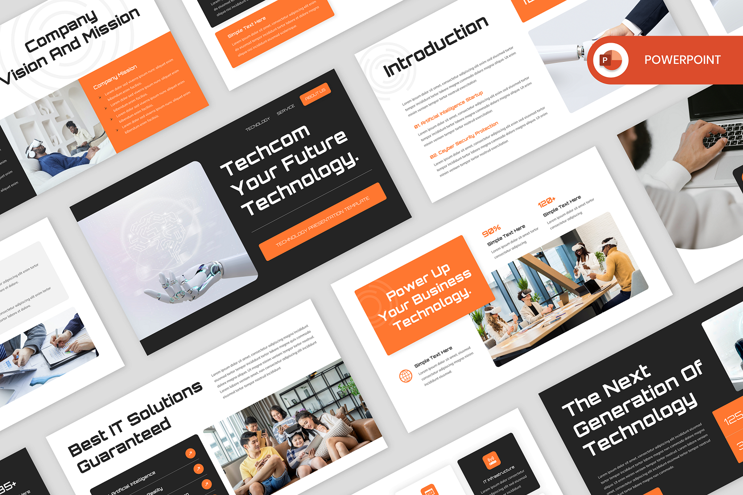 Techcom - IT & Technology PowerPoint Template