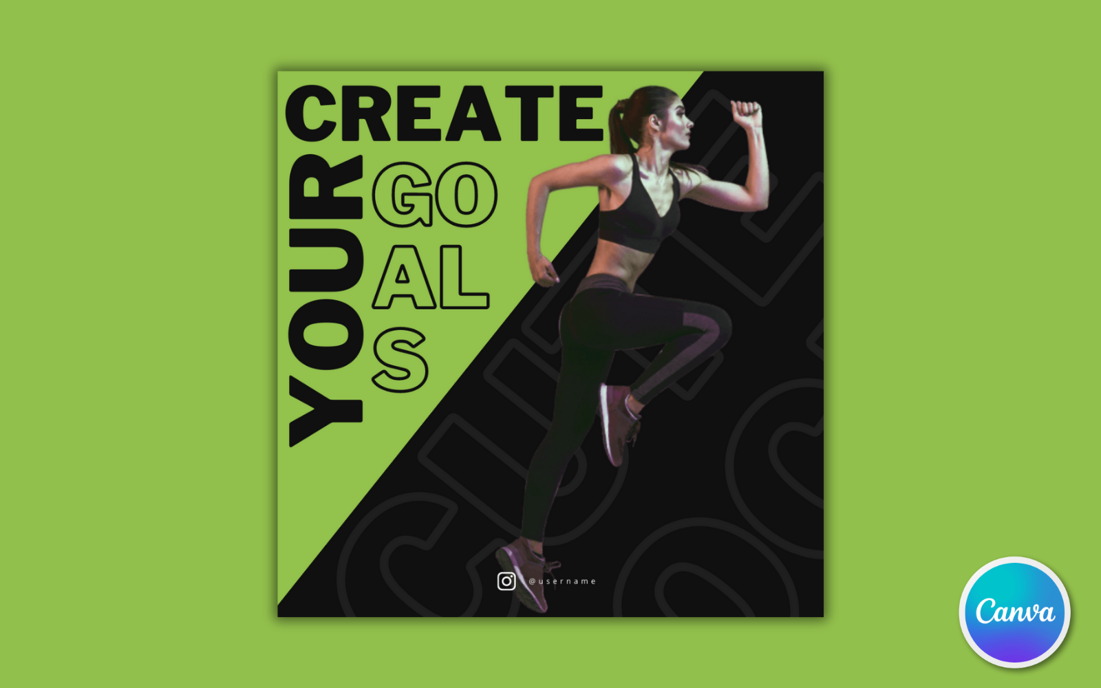 Gym and Fitness Social Media Template 06 - Fully Editable in Canva