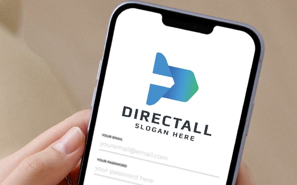 Direct Arrow Side Business Logo #421191 - TemplateMonster