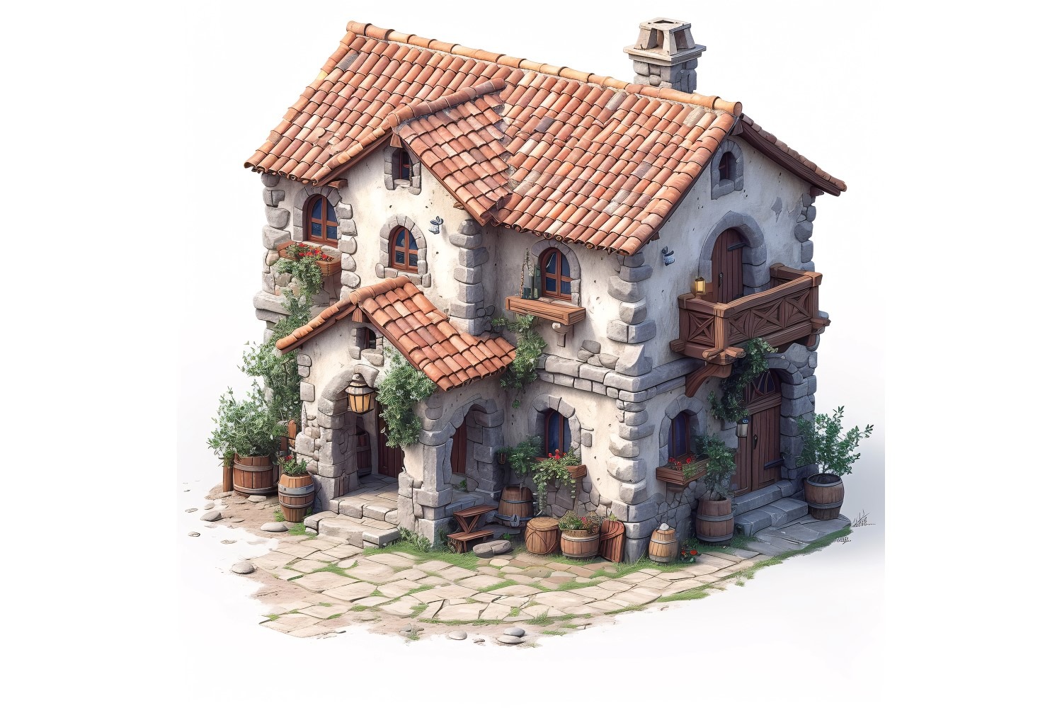 Medieval Barracks Set of Video Games Assets Sprite Sheet 2