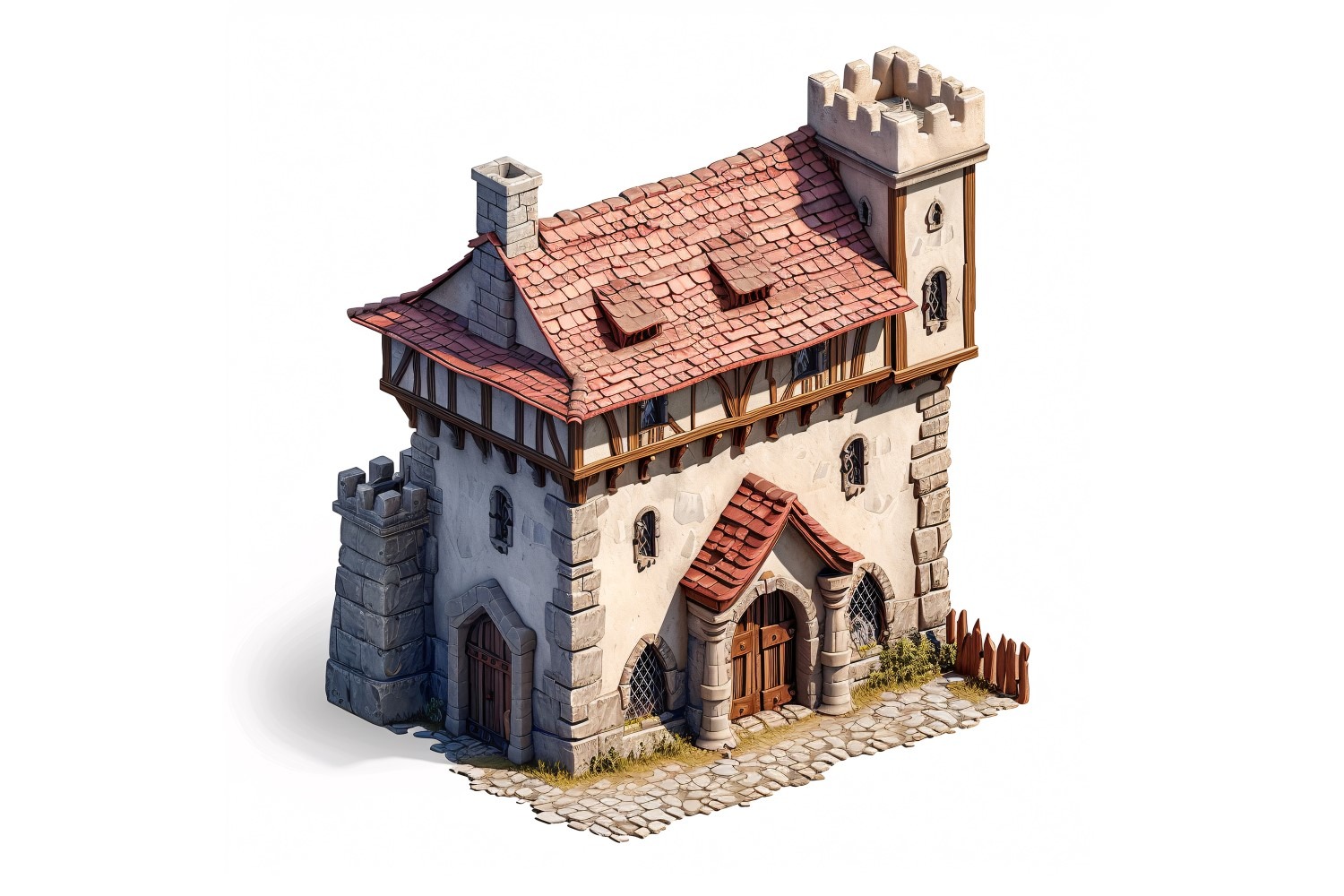 Medieval Barracks Set of Video Games Assets Sprite Sheet 7