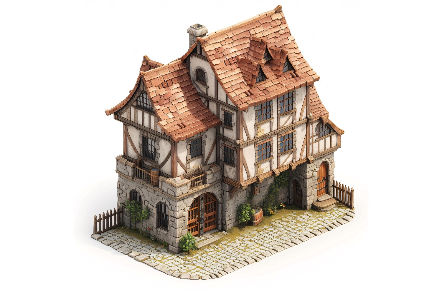 Medieval Barracks Set of Video Games Assets Sprite Sheet 9