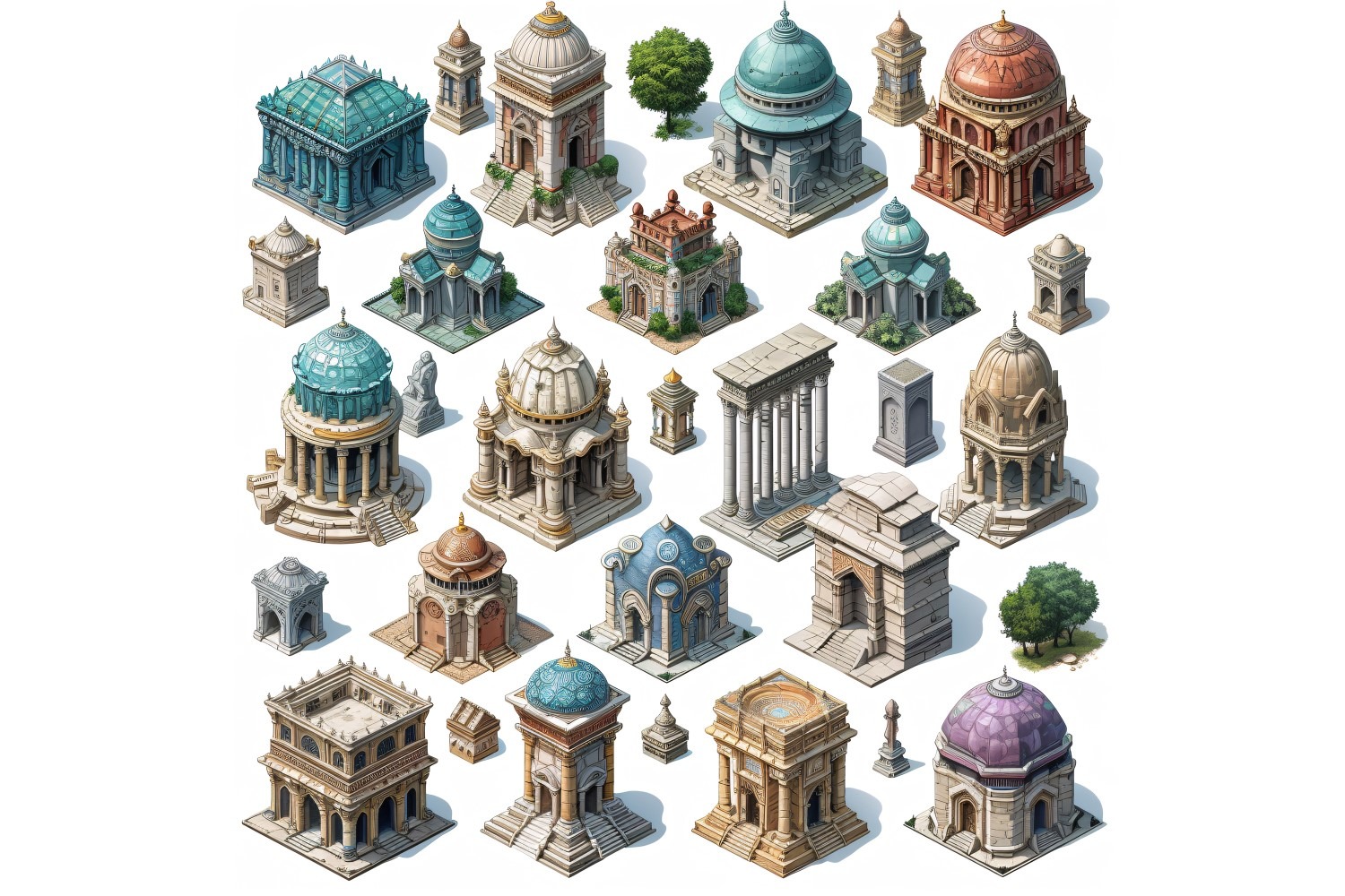 Grand Theatre Set of Video Games Assets Sprite Sheet 1