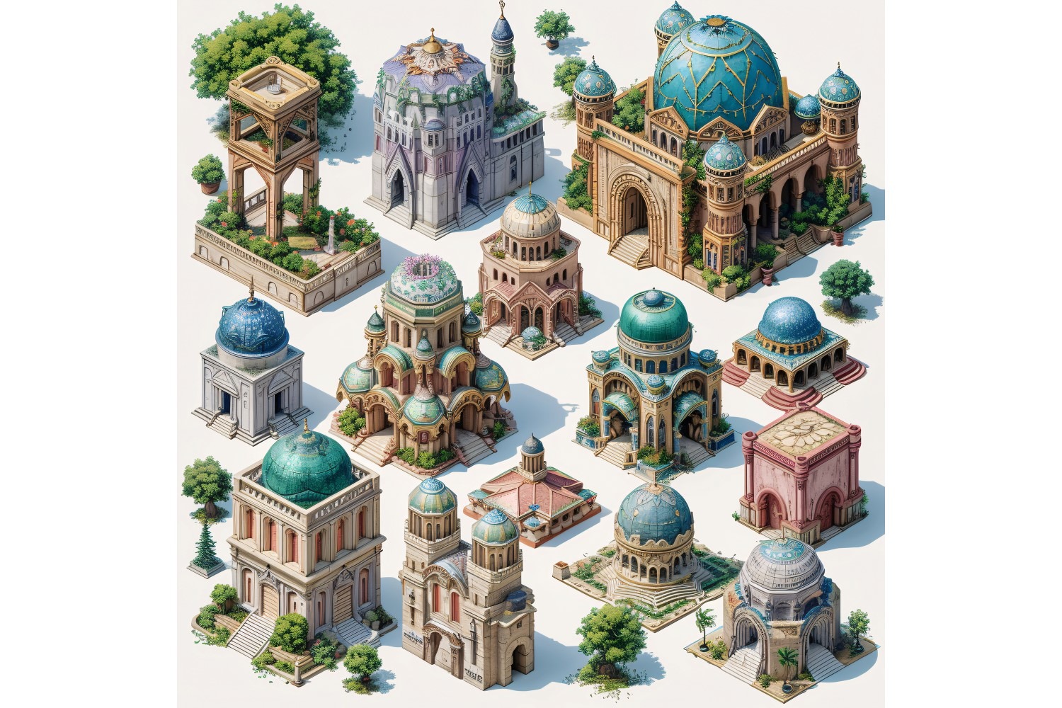 Grand Theatre Set of Video Games Assets Sprite Sheet 5