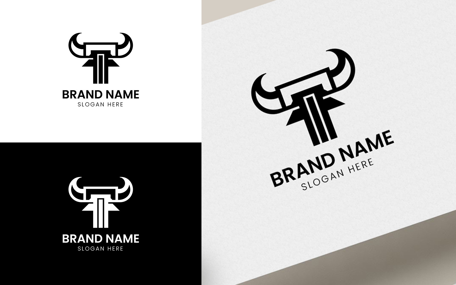 Free Letter T Bull Horn logo #422544 - TemplateMonster