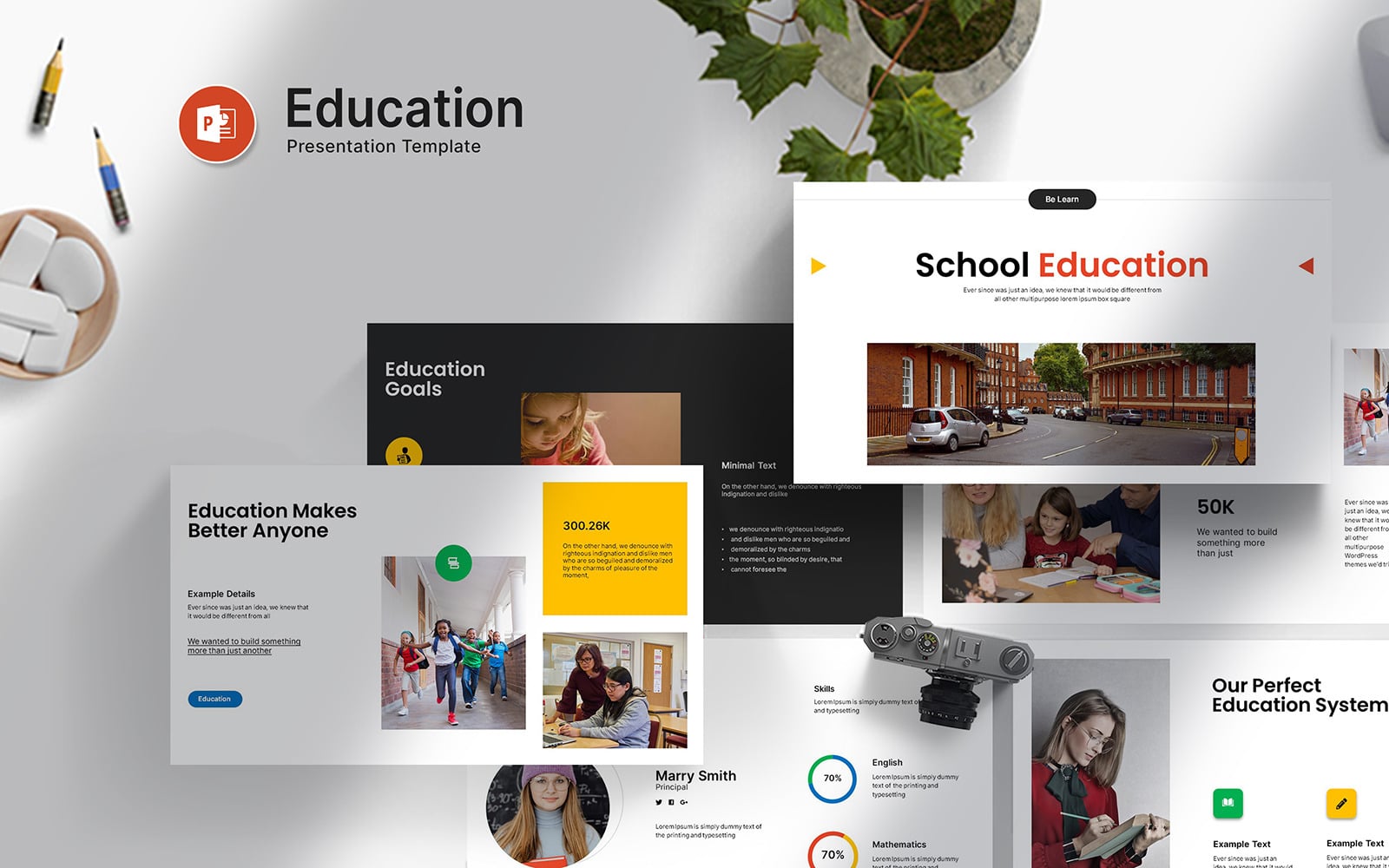 Creative Education PowerPoint Presentation - TemplateMonster
