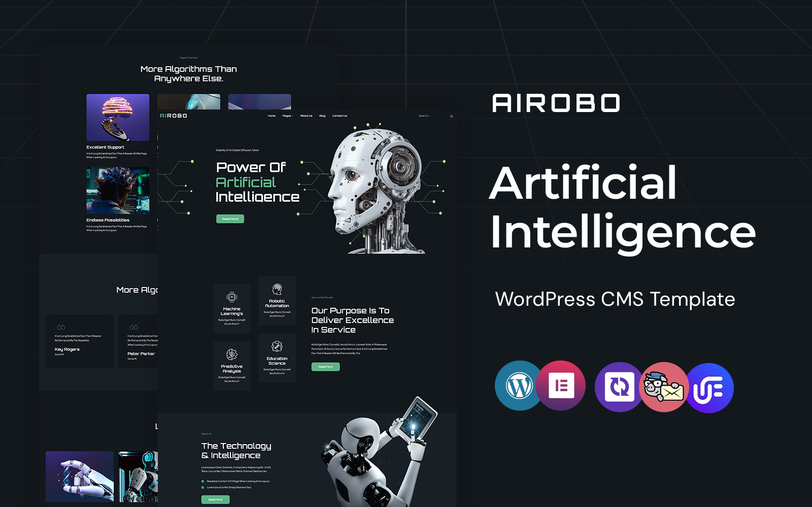 Airobo -Artificial Intelligence And Technology WordPress Elementor Theme