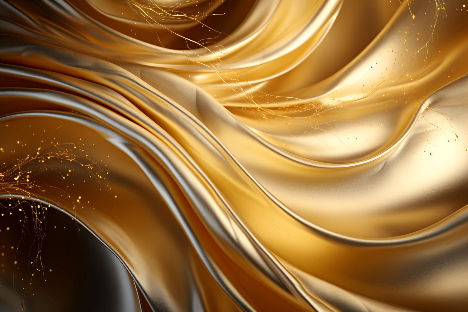 Golden Swirls, Particle Texture, Illustrations Background 116