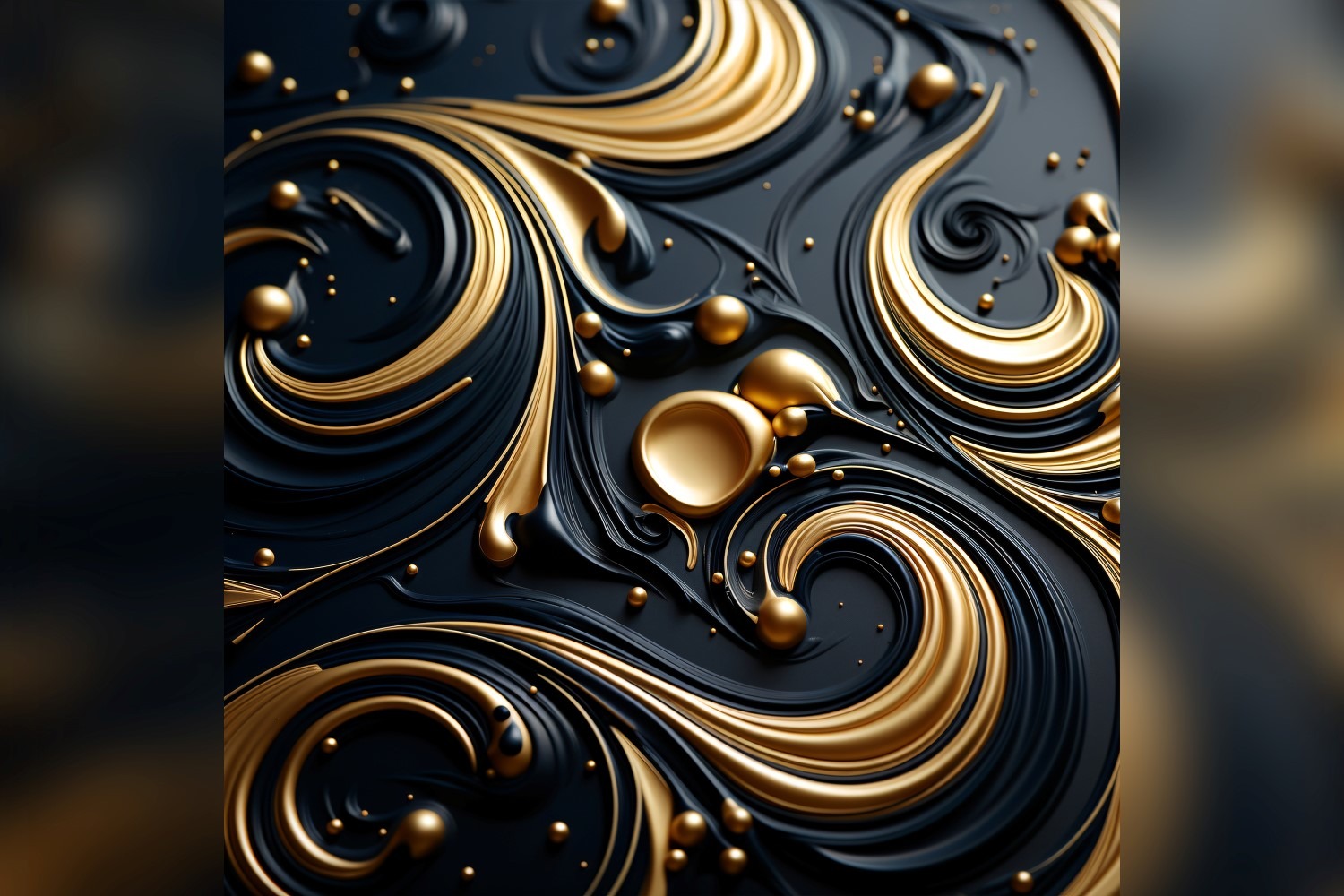 Golden Swirls, Particle Texture, Illustrations Background 143