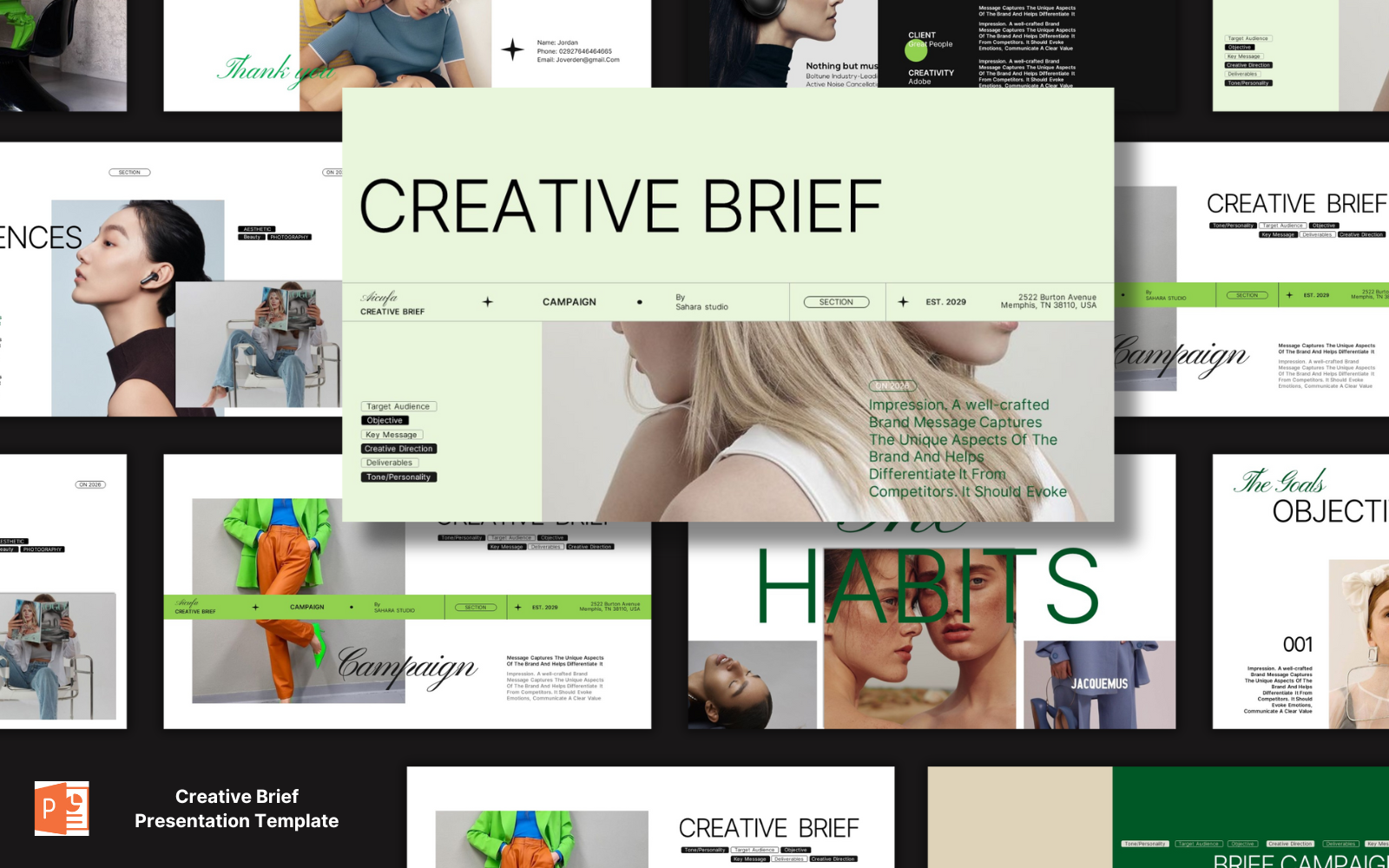 Creative Brief Presentation Template - TemplateMonster