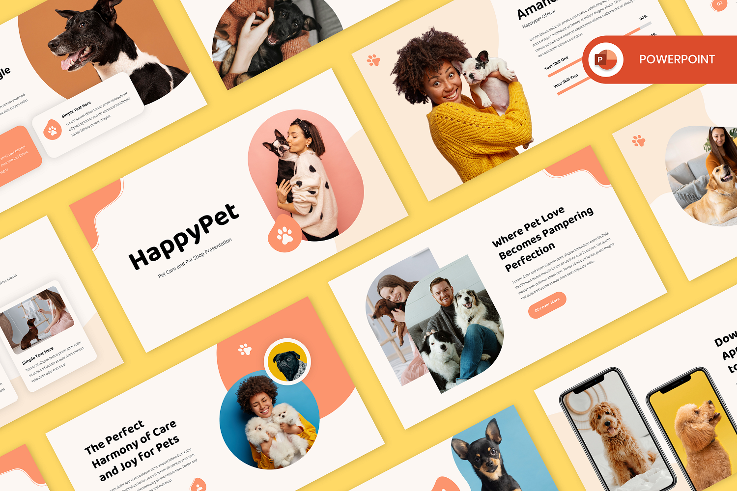 HappyPet - Pet Care and Pet Shop PowerPoint Template