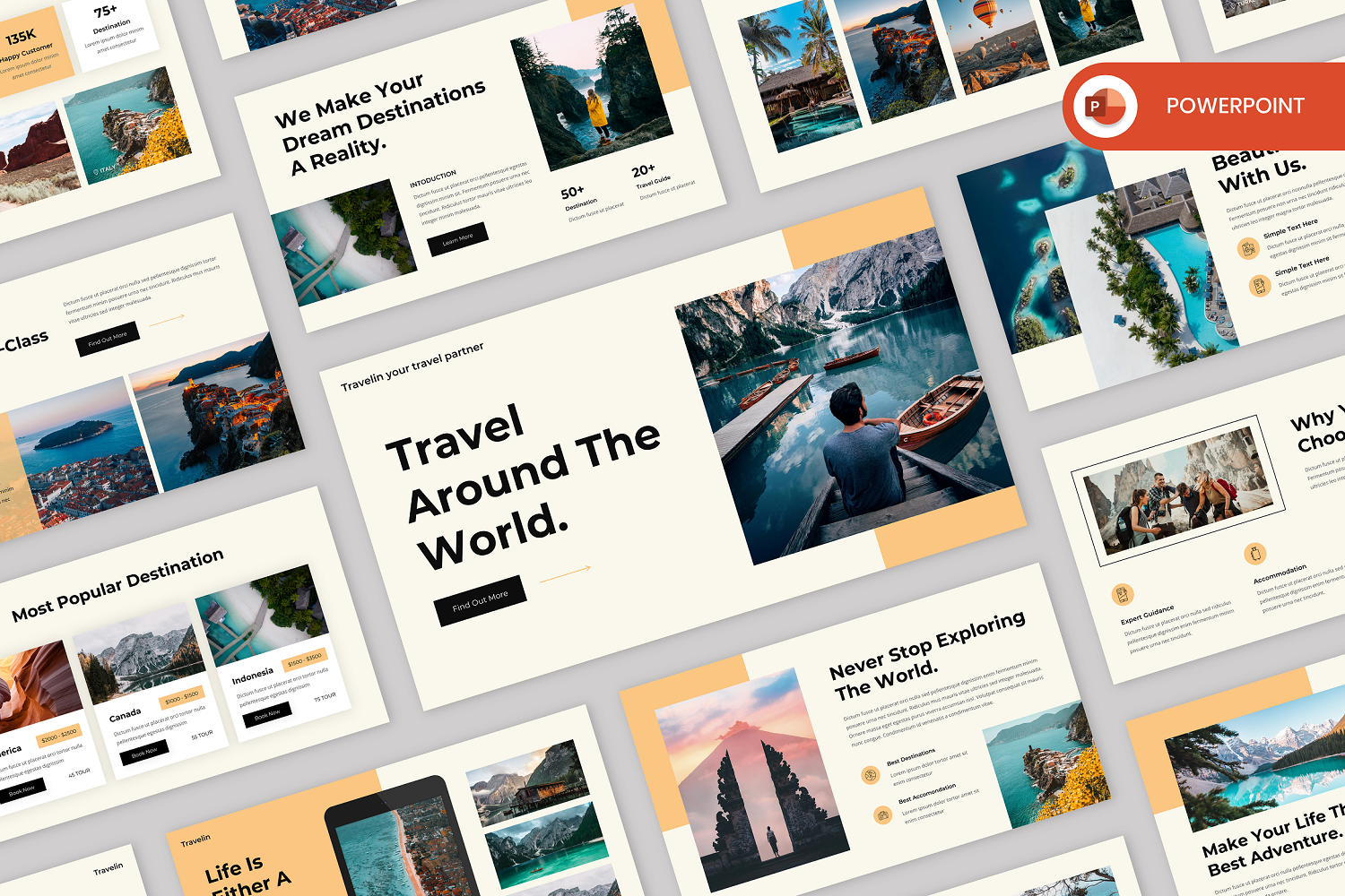 Travelin - Travel and Tourism PowerPoint Template