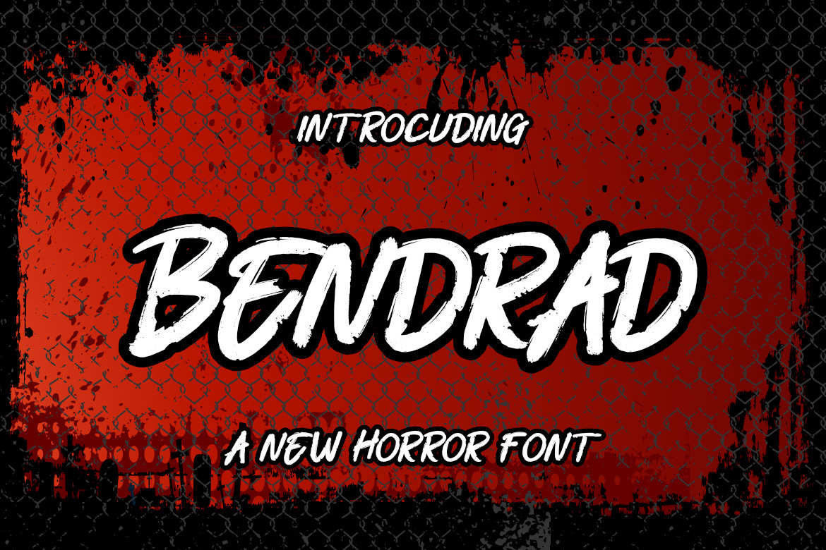 Bendrad a New Horror Font design #431979 - TemplateMonster