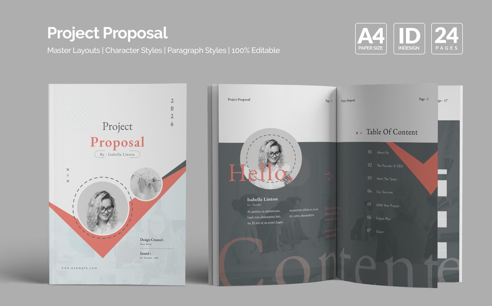 Project Proposal InDesign Template #432018 - TemplateMonster