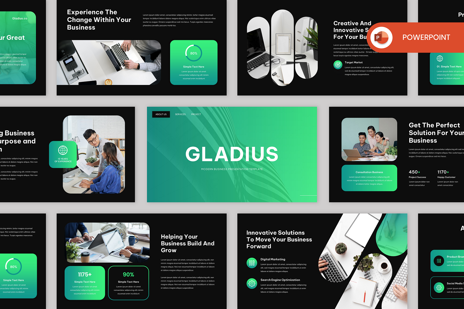 Gladius - Modern Business PowerPoint Template