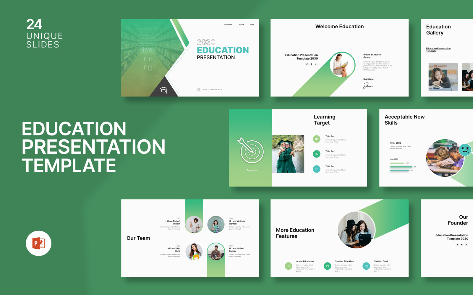 2030 Education Presentation Template - TemplateMonster
