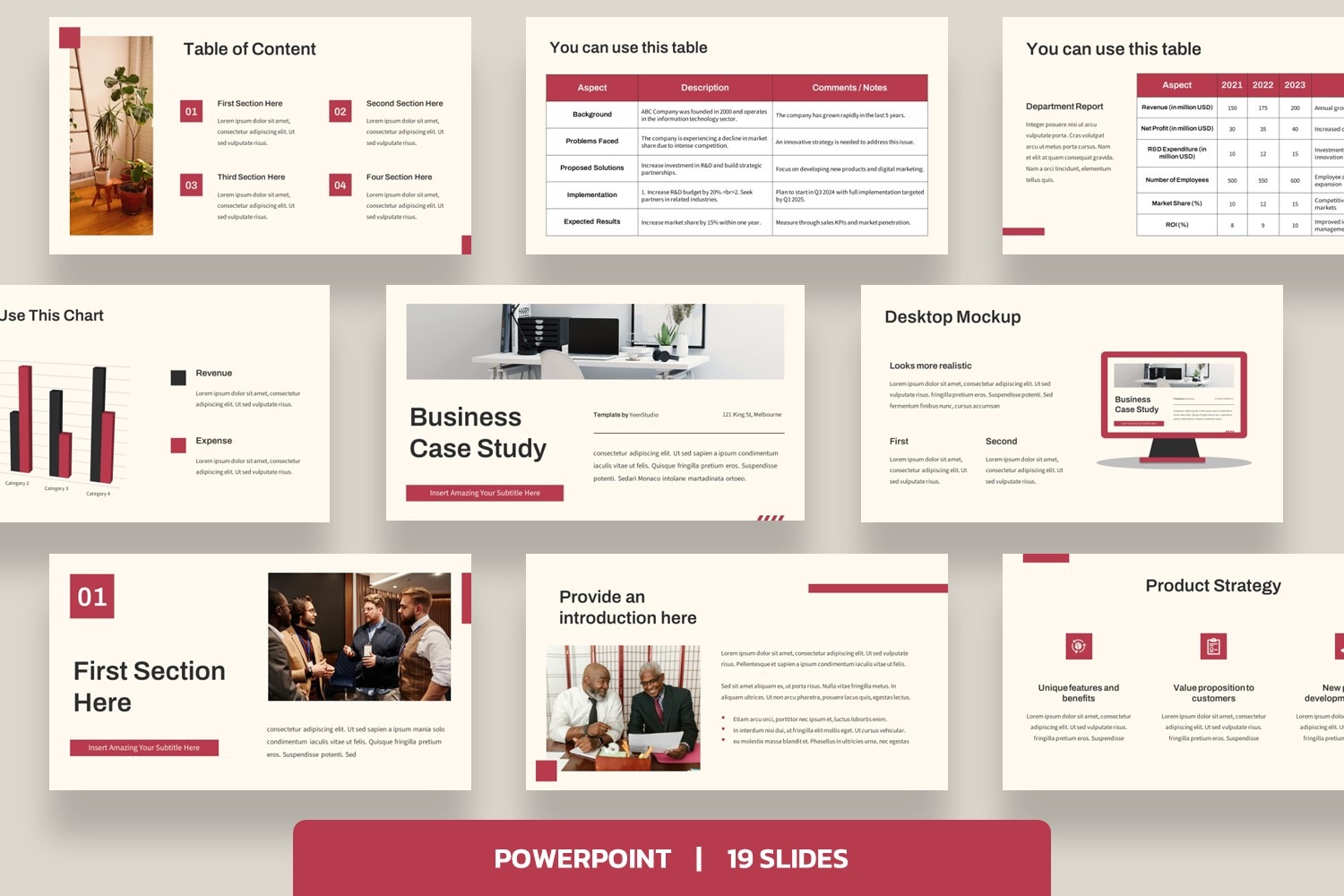 Case Study PowerPoint Presentation Template - TemplateMonster