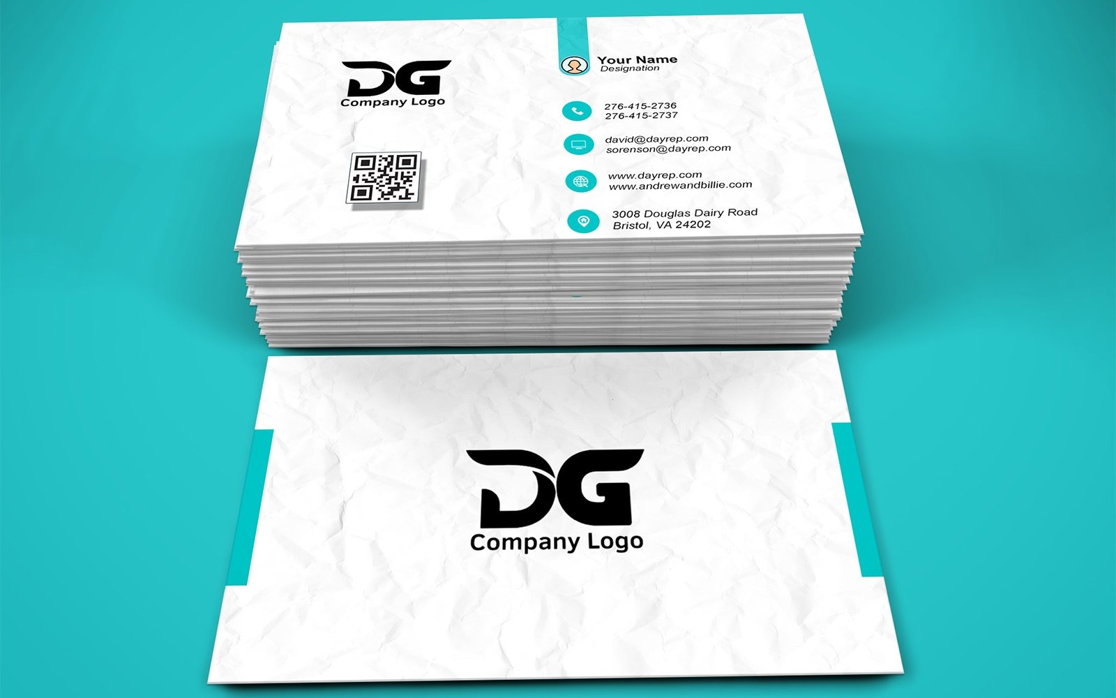Professional Editable Visiting Card Template | Business Card | 286